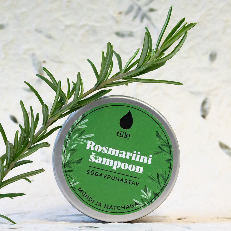 Sügavpuhastav tahke matcha šampoon mündi ja rosmariiniga – Ehestu