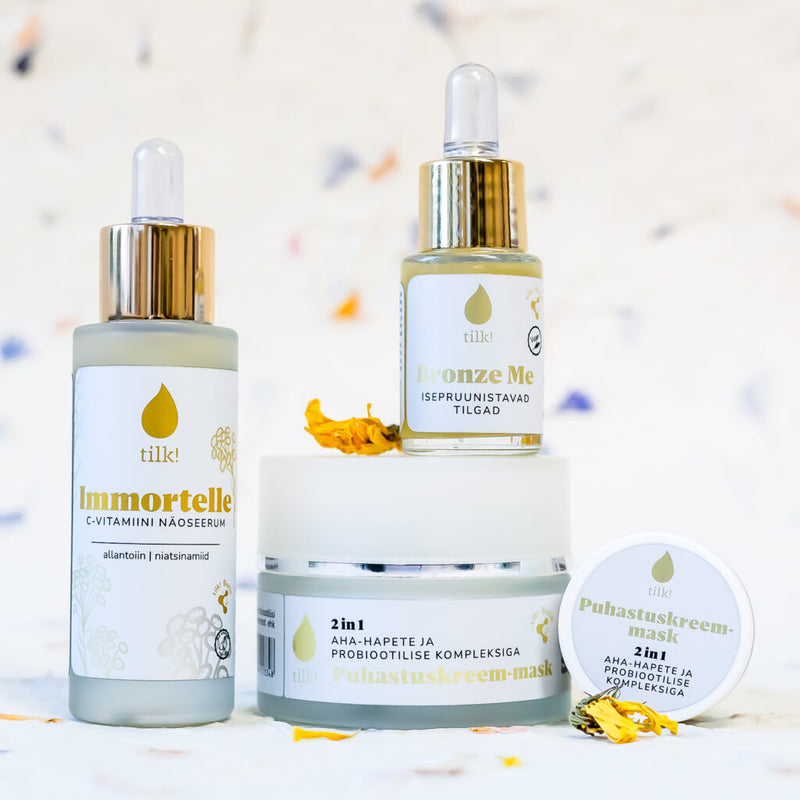 Immortelle näoseerum C-vitamiini, allantoiini ja niatsinamiidiga – Ehestu