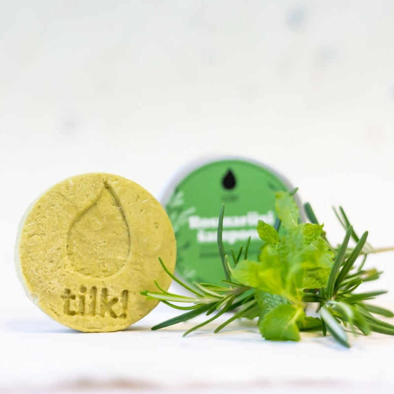 Deep-Cleansing solid matcha shampoo with mint and rosemary - Tilk! – Ehestu