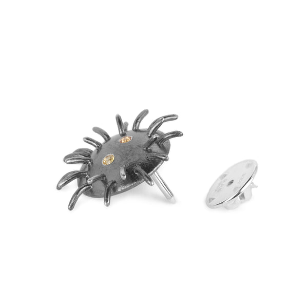 Brooch “Trickster” with Yellow Sapphires - Rita Livia Jewellery – Ehestu